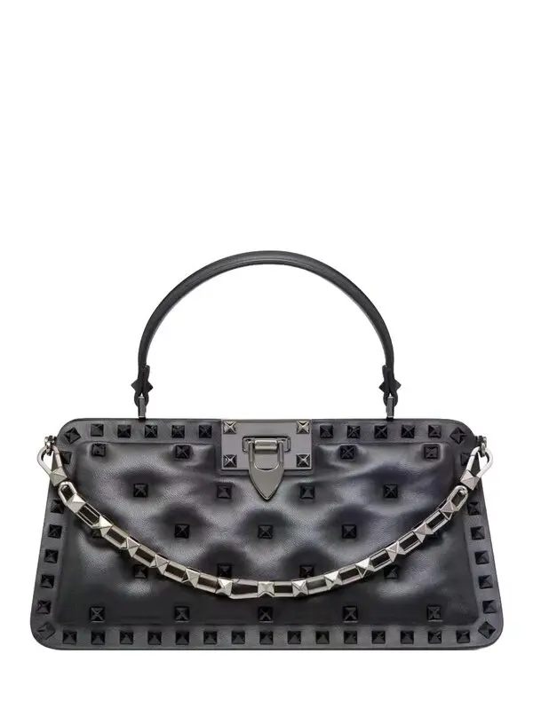 Valentino Garavani Rockstud Padded Leather Handbag - Black