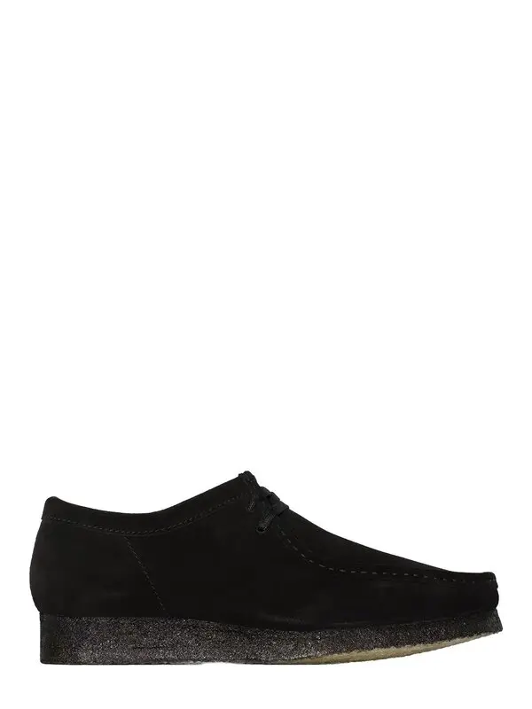 Clarks Suede Wallabee Boots - Black