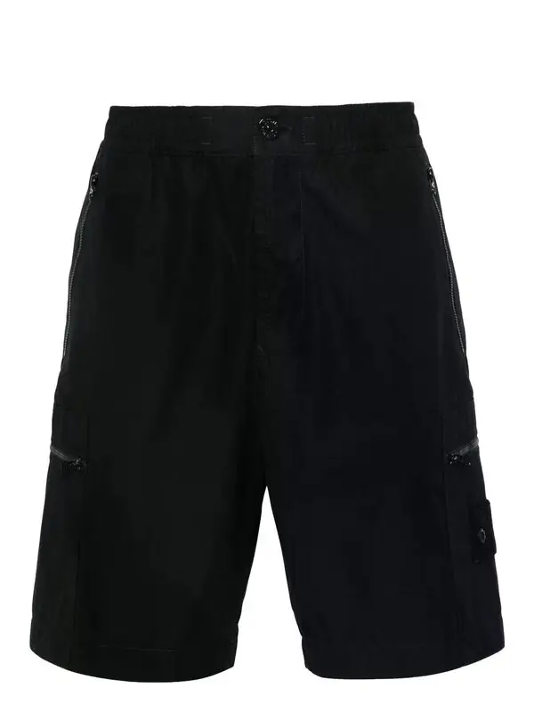Stone Island Ghost Cargo Shorts - Black