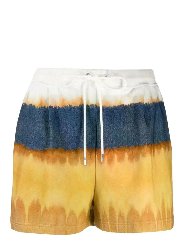 Alberta Ferretti Tie-dye Track Shorts - Blue