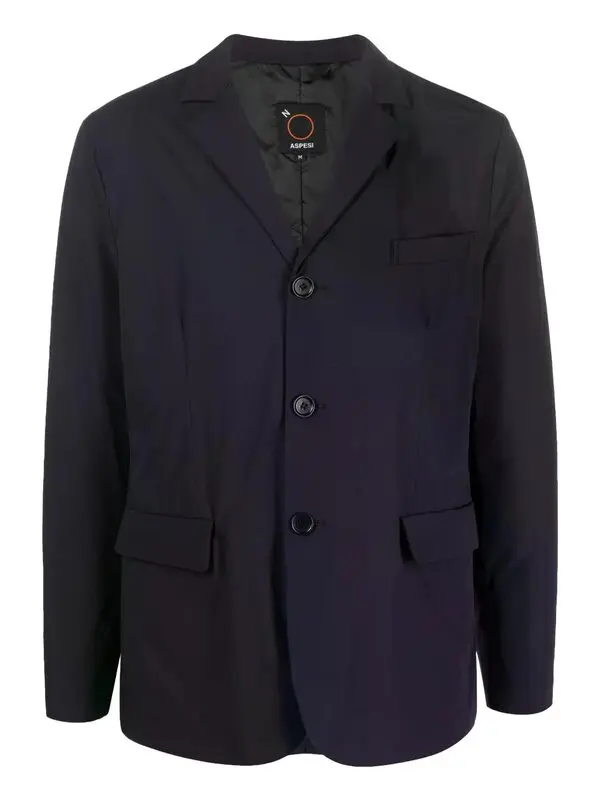 Aspesi Single-breasted Blazer - Blue