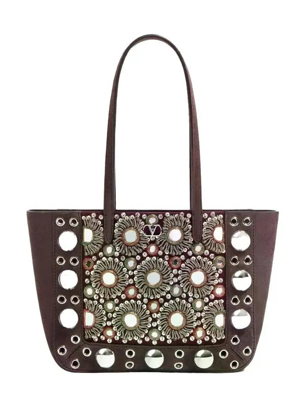 Valentino Garavani Nellcôte Mini Tote - Brown