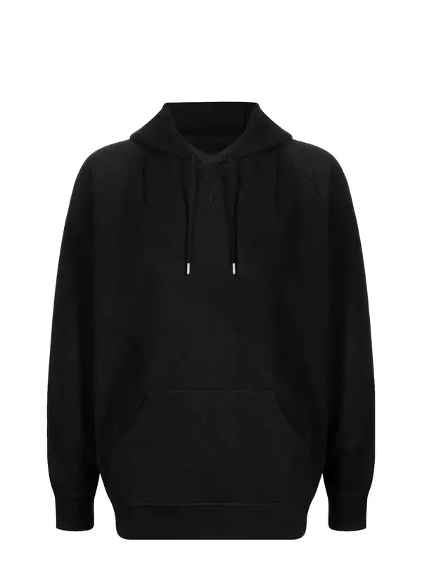 POP TRADING COMPANY Logo-print Drawstring Hoodie - Black