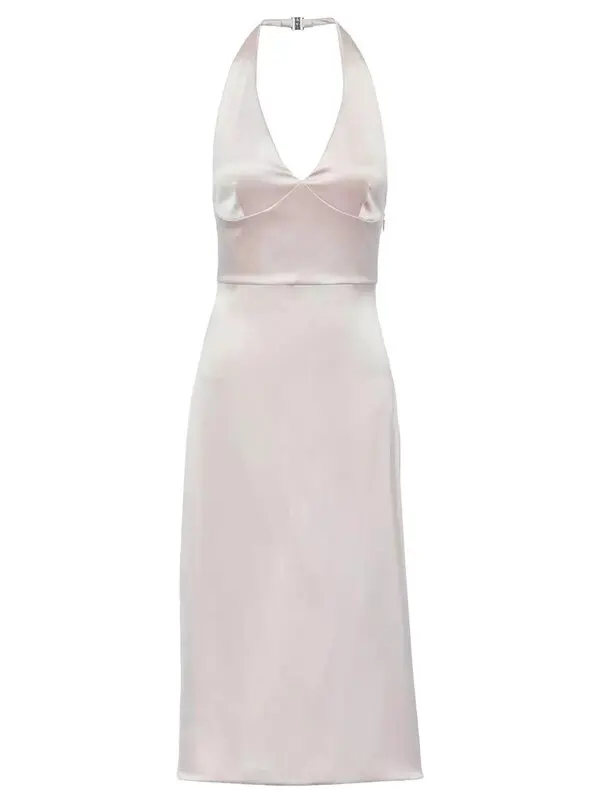 Prada Re-edition 1995 Halterneck Midi Dress - Neutrals