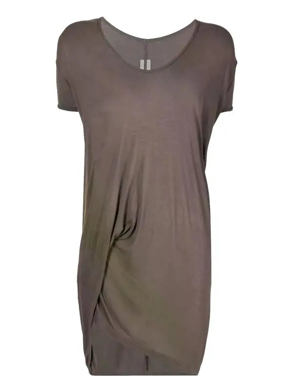 Rick Owens Draped Short-sleeved T-shirt - Brown