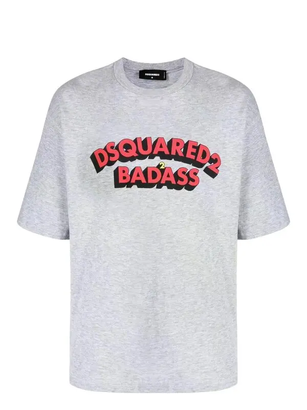 Dsquared2 Logo-print Cotton T-shirt - Grey