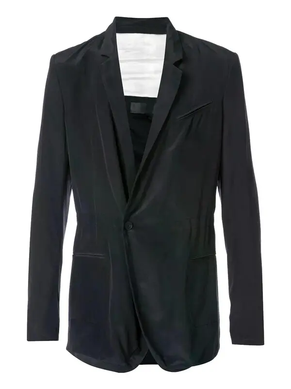 HAIDER ACKERMANN Crepe De Chine Blazer - Black