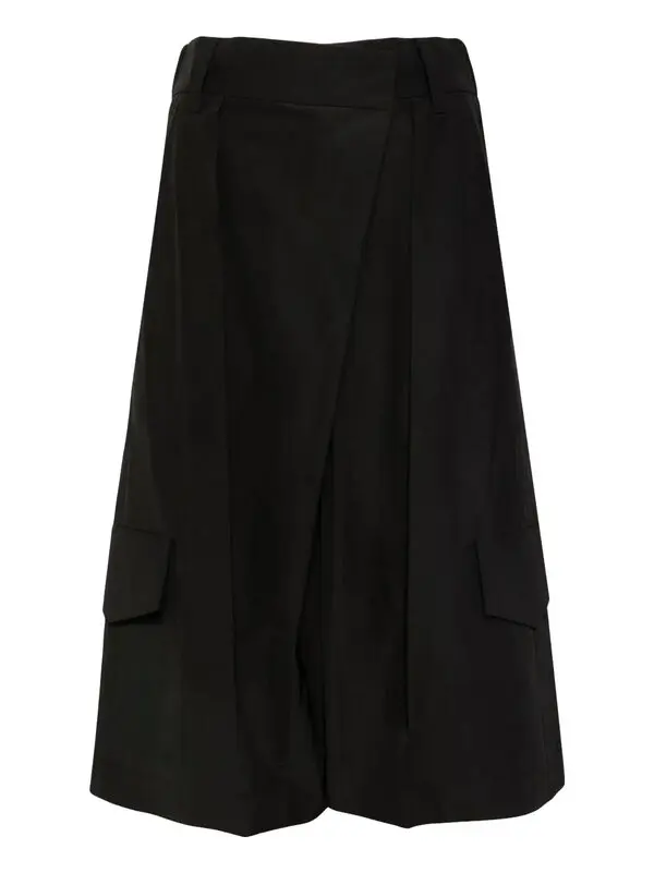 Gaze De Lin Asymmetric Shorts - Black