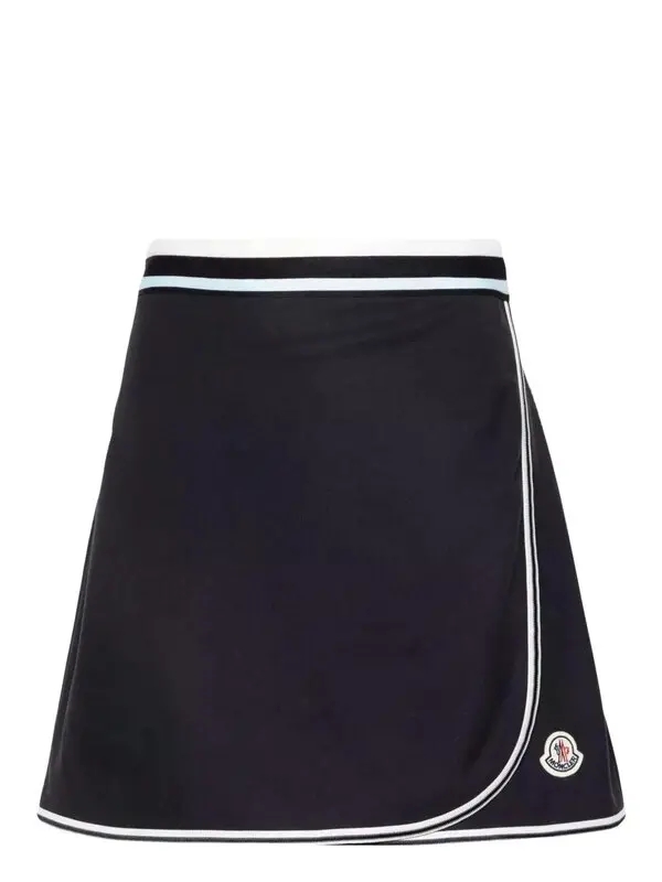 Moncler Logo-patch Wrap Tennis Skirt - Blue