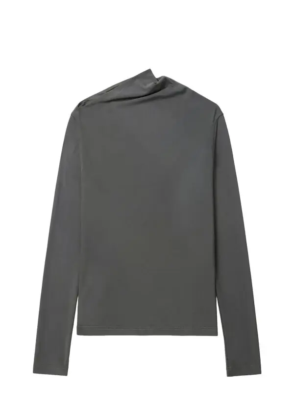 TOTEME Draped Jersey Top - Grey