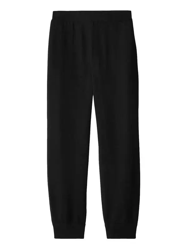 Burberry Tapered Wool Track Pants - Black
