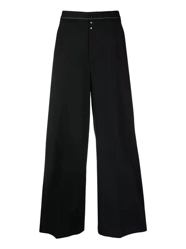 MAISON MARGIELA Wide-leg Tailored Trousers - Black