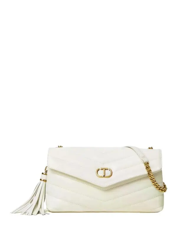 TWINSET Quilted Shoulder Bag - White