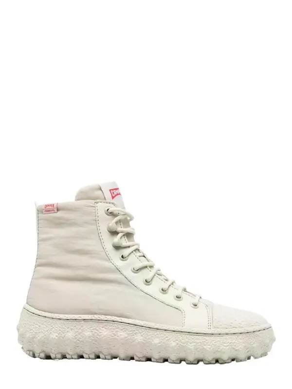 Camper Ground Lace-up Ankle Boots - Grey