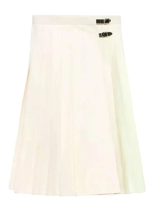 DURAZZI MILANO Pleated Midi Skirt - Neutrals