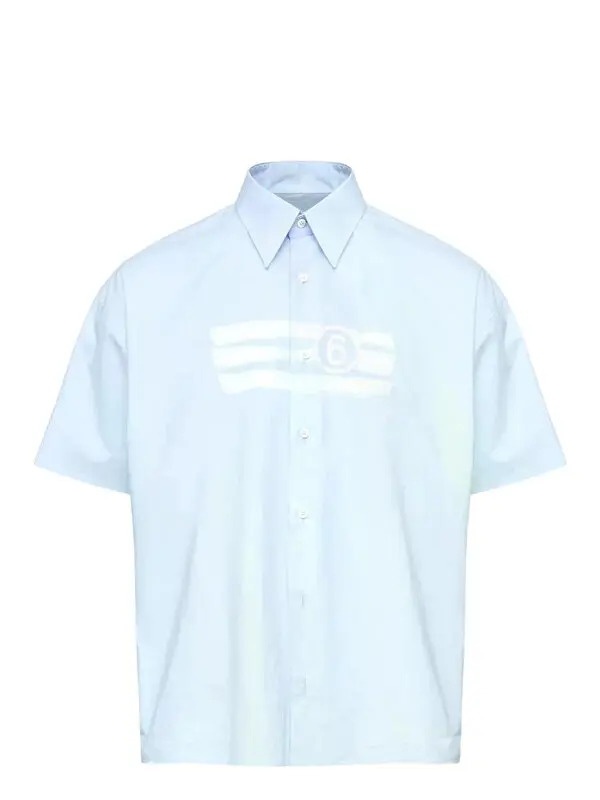 MAISON MARGIELA Numbers-motif Shirt - Blue
