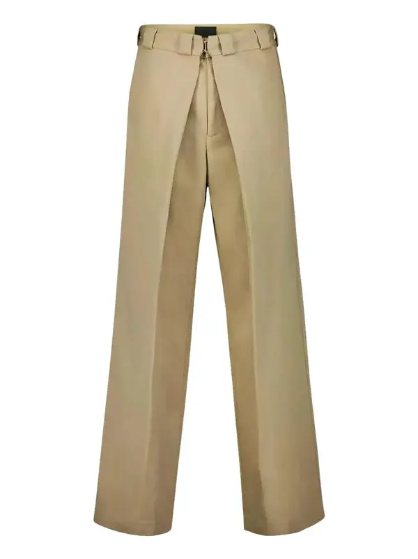 Givenchy Pleated Wide-leg Trousers - Neutrals