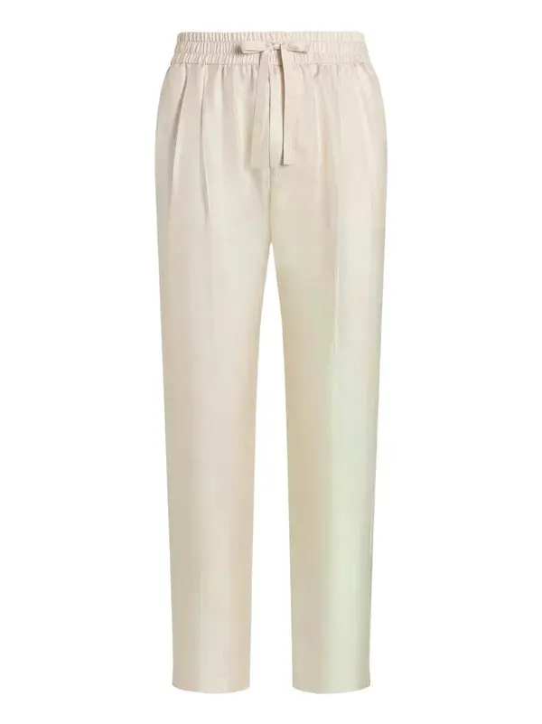 Dolce & Gabbana Silk Trousers - Neutrals