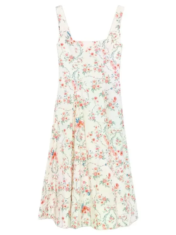 Agua Bendita Pistilo Mosqueta Midi Dress - Neutrals