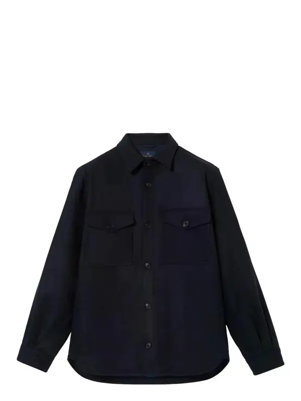 Brooks Brothers Flat-pocket Overshirt - Blue