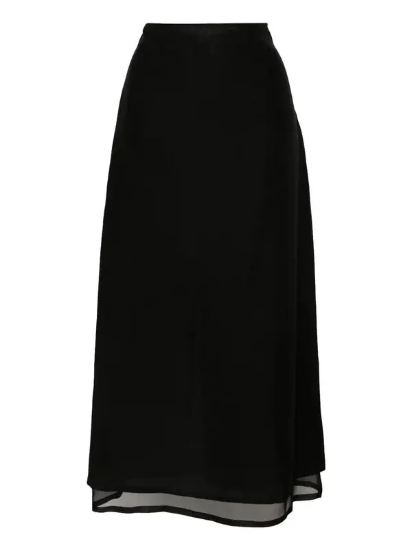 Fabiana Filippi Organza Maxi Skirt - Black