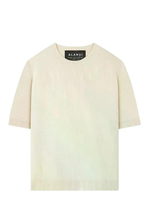 Alanui Ribbed Knit T-shirt - Neutrals