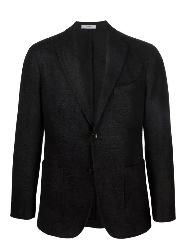 Boglioli Notched-lapels Single-breasted Blazer - Grey