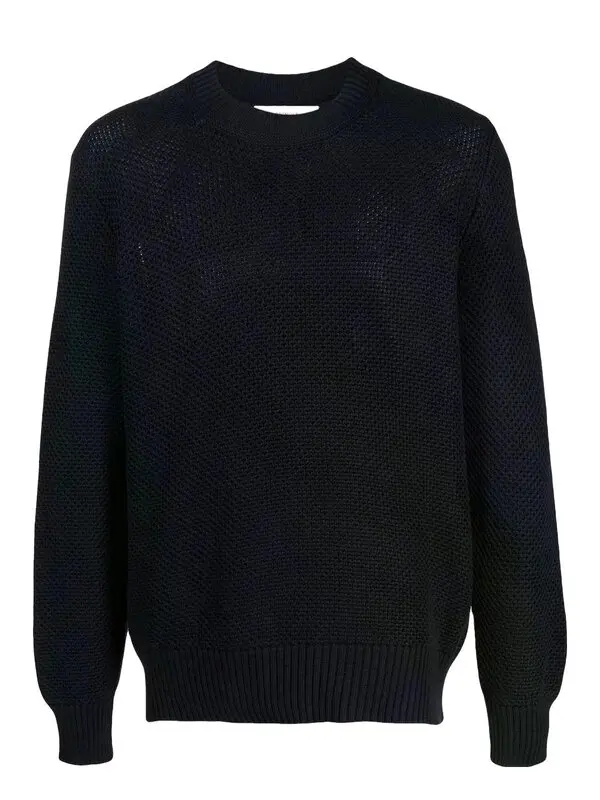 Pringle Of Scotland Round Neck Cotton Jumper - Blue
