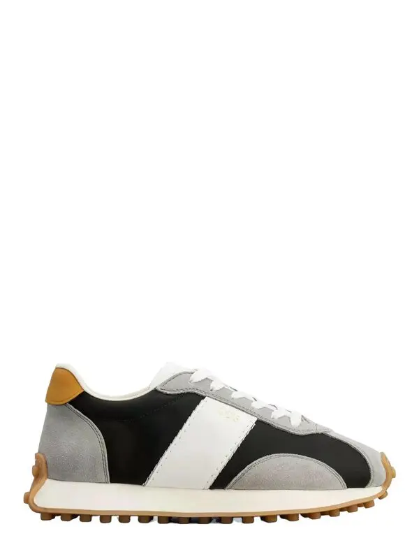 TOD'S Suede-trimmed Sneakers - Grey