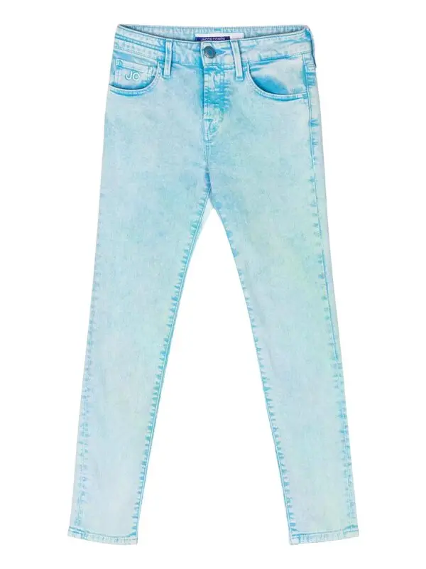 Jacob Cohen Mid-rise Skinny Cropped Jeans - Blue