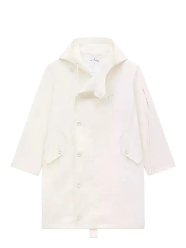 COURREGES Stretch-cotton Hooded Parka - Neutrals