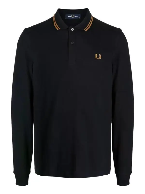 Fred Perry Logo-embroidered Cotton Polo Shirt - Blue