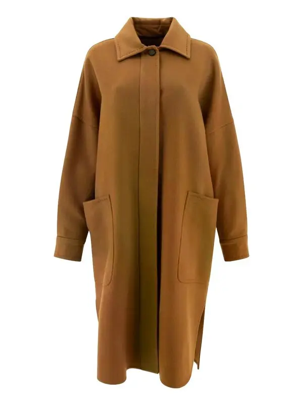 Max Mara Oversized Cashmere Coat - Brown