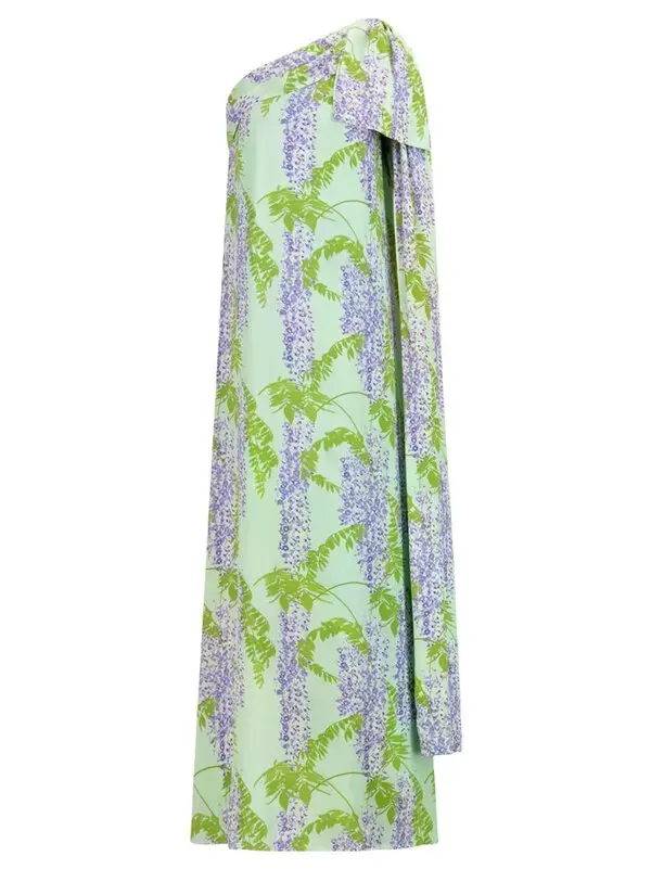 Bernadette Wisteria-print Dress - Green