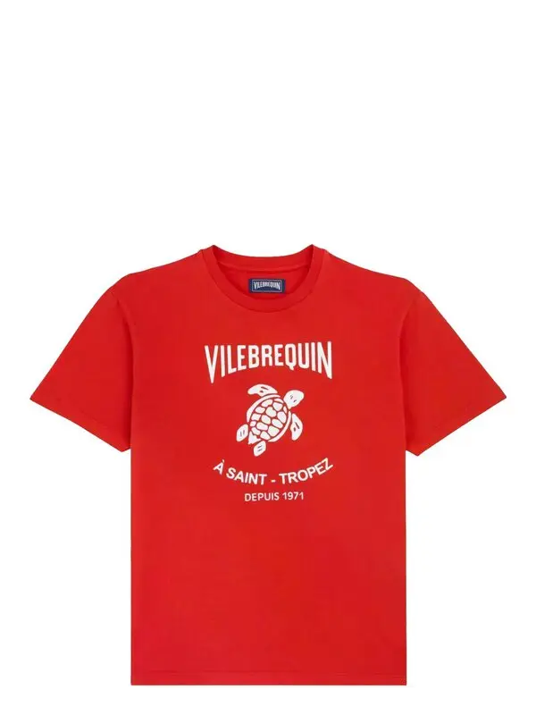 Vilebrequin Logo-print Cotton T-shirt - Red