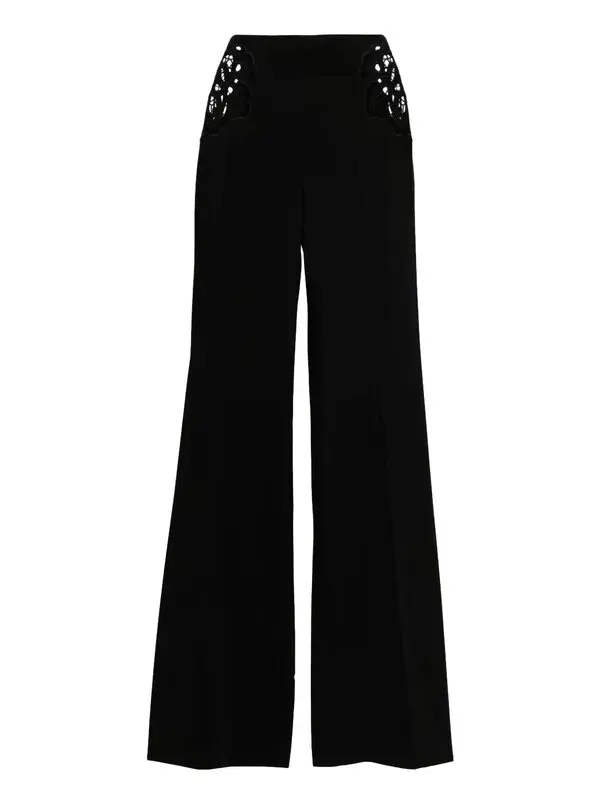 Stella McCartney Broderie-anglaise Tailored Trousers - Black