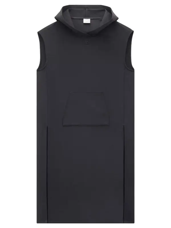 COURREGES Cocoon Hooded Midi Dress - Black