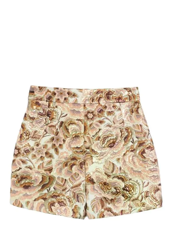 Valentino Garavani Floral-jacquard Shorts - Neutrals