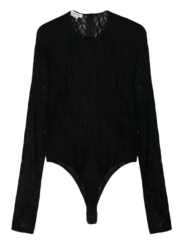 ALESSANDRO VIGILANTE Sheer Bodysuit - Black