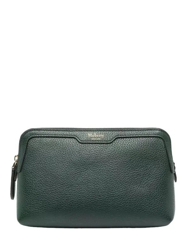Mulberry Logo-embossed Pouch - Green