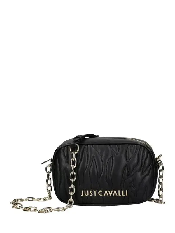 Just Cavalli Logo-lettering Bi-fold Crossbody Bag - Black