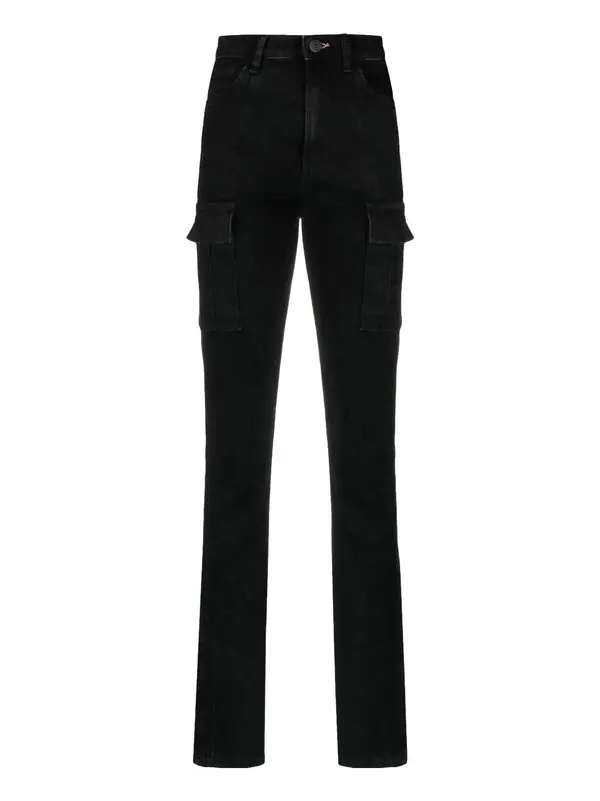 3x1 Cargo-pocket Straight-leg Jeans - Black