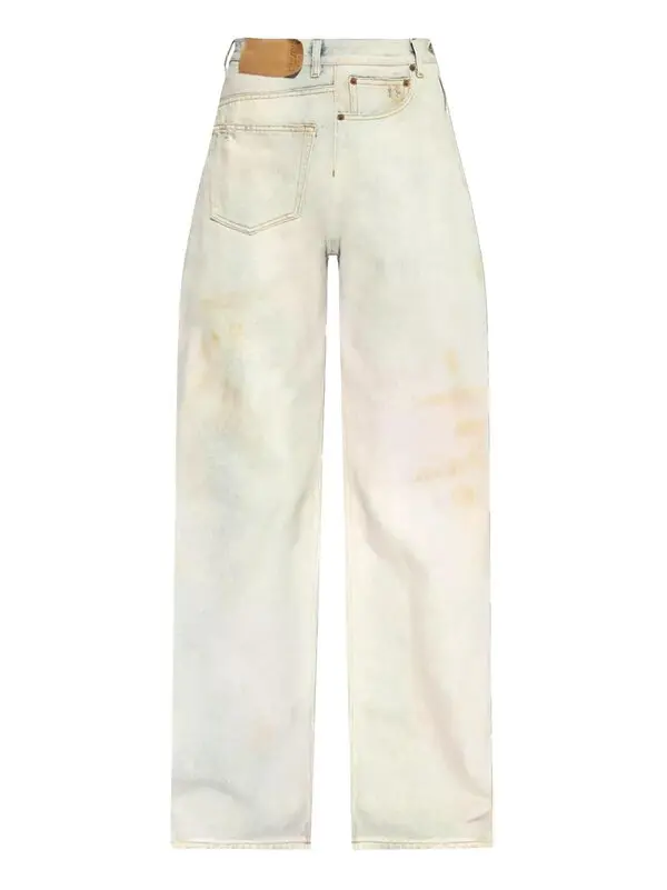 MAISON MARGIELA Distressed Wide-leg Jeans - Blue