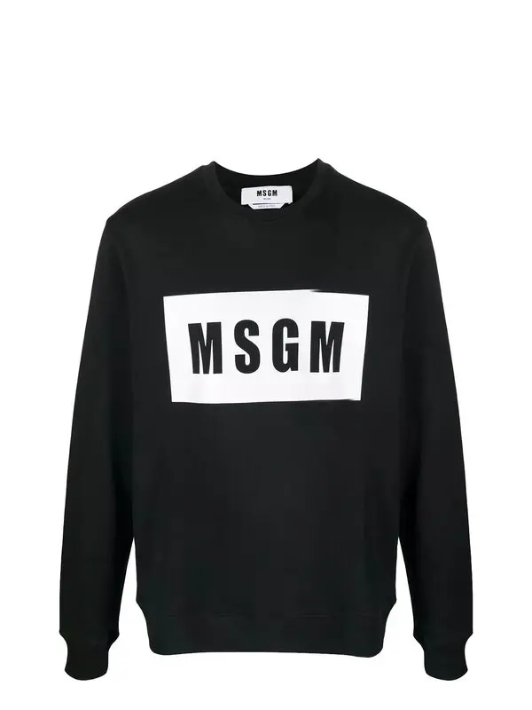 MSGM Logo-print Sweatshirt - Black