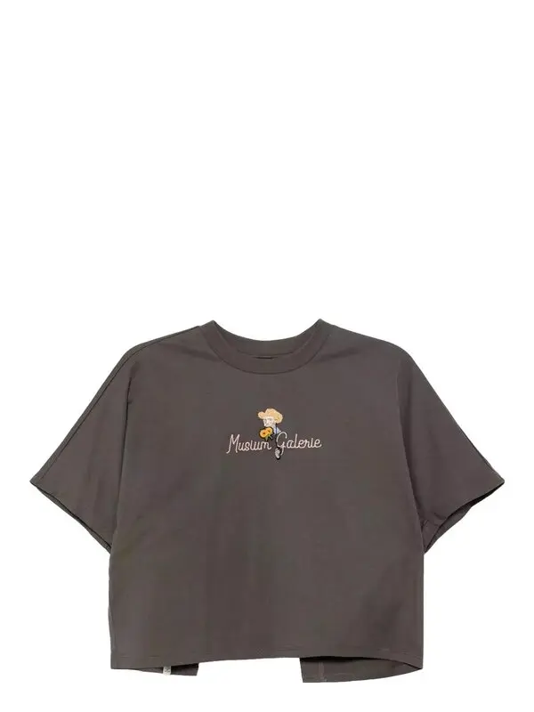 MUSIUM DIV. Bead-embellished T-shirt - Grey