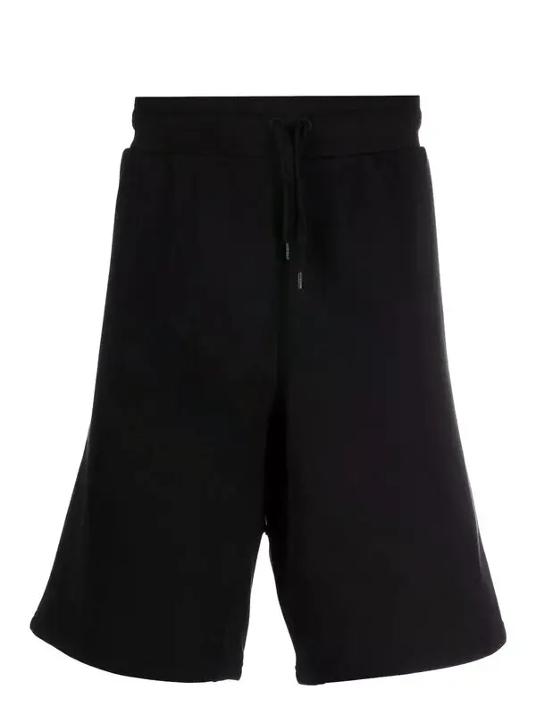 Moschino Embroidered Logo Jogger Shorts - Black