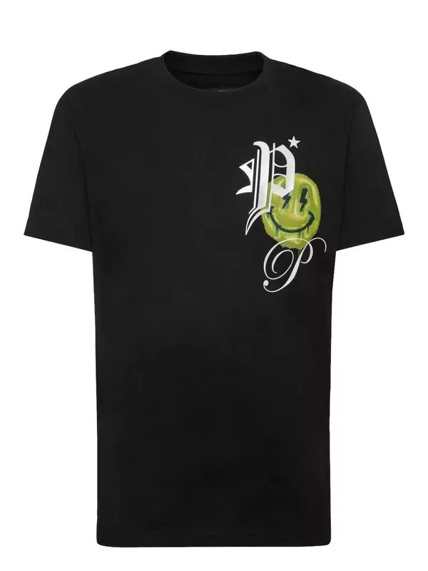 Philipp Plein Smile Logo-print T-shirt - Black