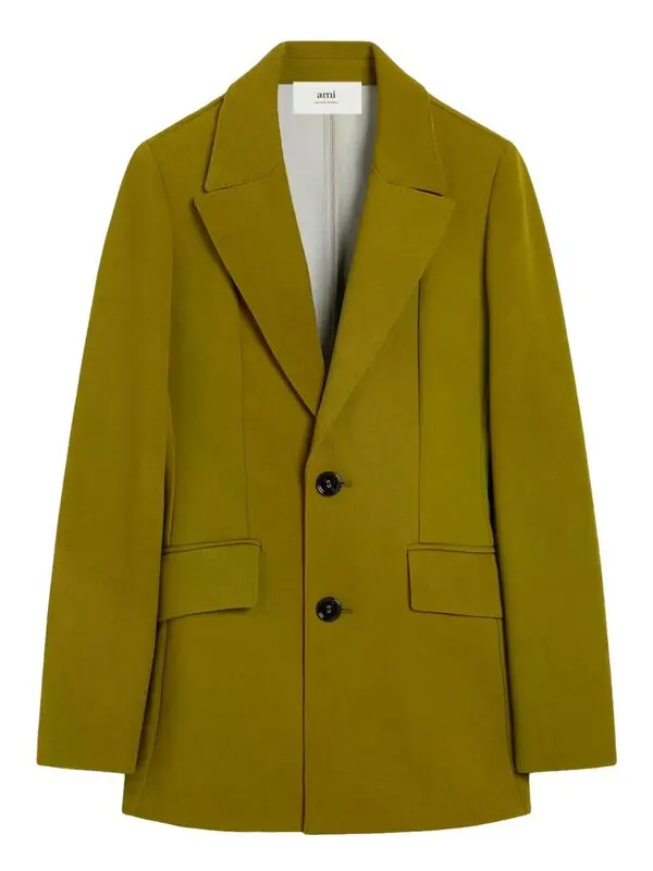 AMI Paris Wool Blazer - Green