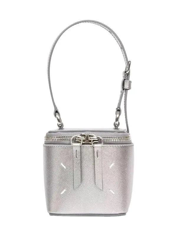MAISON MARGIELA Micro Cube Leather Tote Bag - Silver