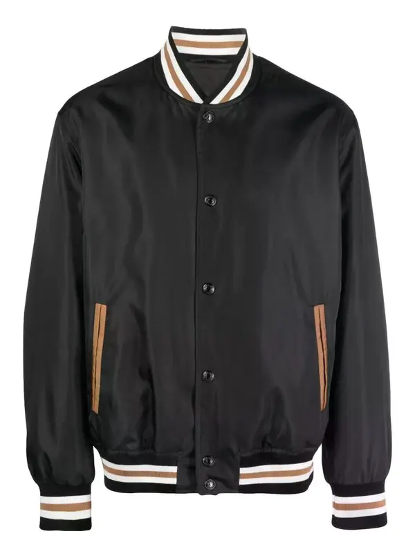 Versace Medusa Flame Bomber Jacket - Black